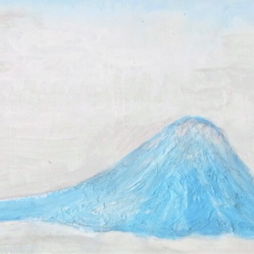 Mountain 2022 160×210㎜ acrylic-paint on canvas | Tamaco Nakanishi ...