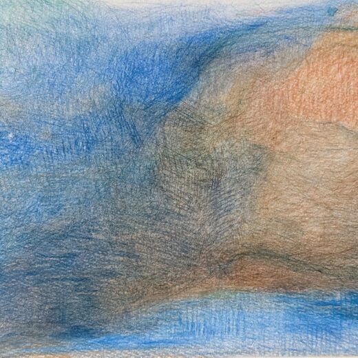 水と夢 2018年 294×300㎜ 色鉛筆、紙 | 中西圭子 tamaco nakanishi｜オフィシャルサイト