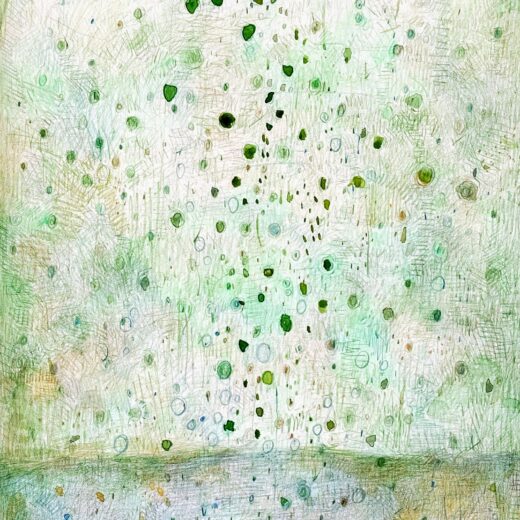 Falling⑦ 2005年 270×200㎜ 色鉛筆、水彩、紙 | 中西圭子 tamaco nakanishi｜オフィシャルサイト