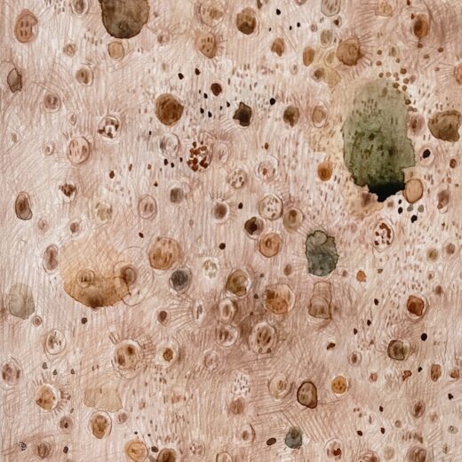 Falling④ 2001年 240×160㎜ 色鉛筆、水彩、紙 | 中西圭子 tamaco nakanishi｜オフィシャルサイト